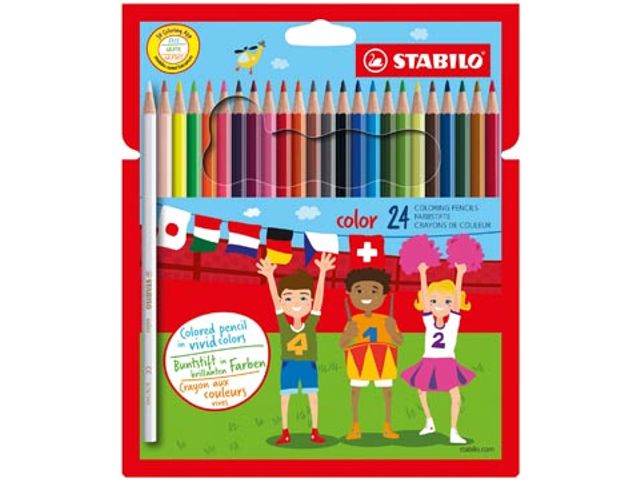 Stabilo Kleurpotlood Color 24 Potloden in een Kartonnen Etui ...