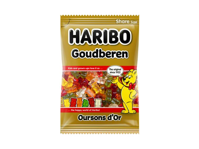 Snoep Haribo Goudbeertjes zak 250gr | DiscountOffice.nl