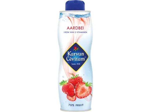 DiscountOffice Karvan Cévitam siroop, fles van 75 cl, aardbei