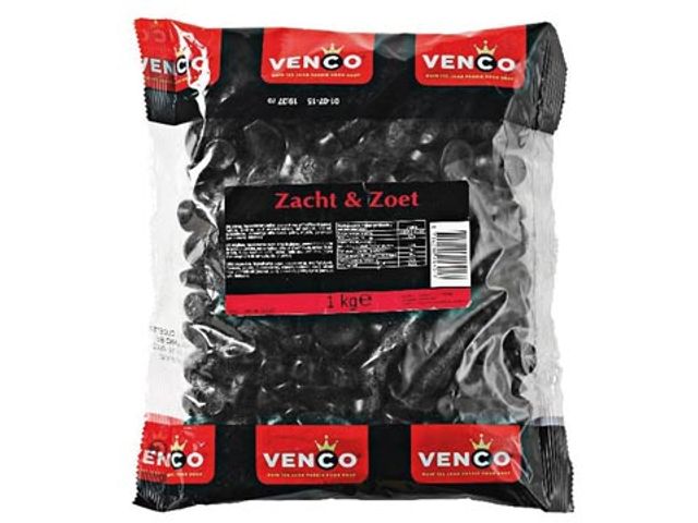 Venco Gemengde Drop, Zacht En Zoet, Zak Van 1 Kg | DiscountOffice.nl