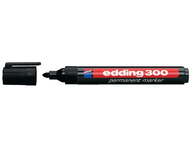 Viltstift edding 300 rond zwart 1.5-3mm Voordeelbundel