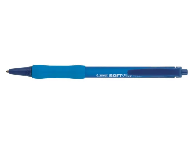 BIC balpen Soft Feel Clic Grip blauw