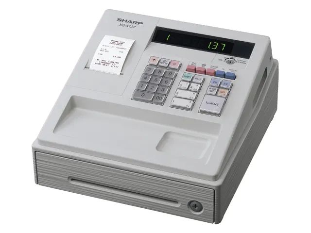 Kassa Sharp XE-A137WH wit