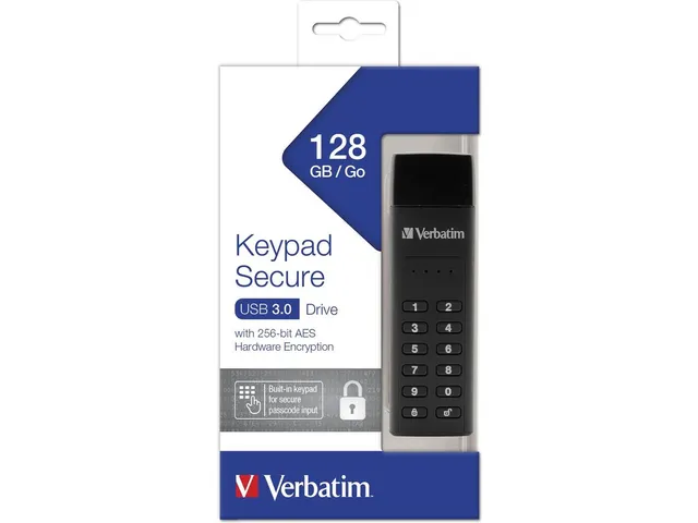 Verbatim Keypad Secure Usb Stick 128Gb