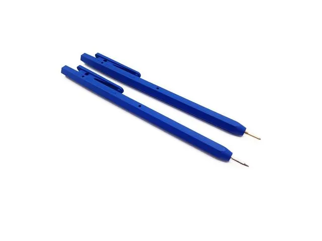 BST OUTLET Detecteerbare Pen Met Clip Blauw 50 Stuks