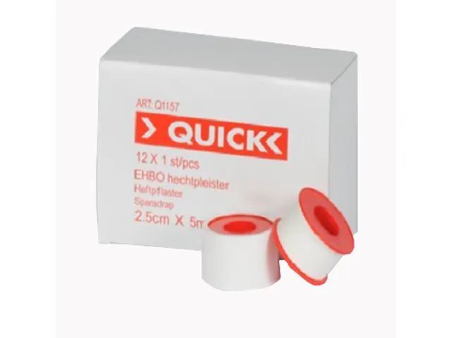 Quick Q1157 hechtpleister 5m x 2,5 cm 12 rollen