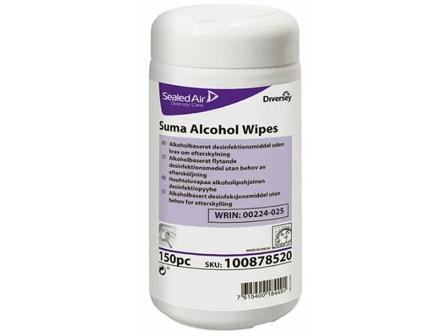 Suma Dispenser emmer met handreinigingsdoekjes 6x160 Stuks