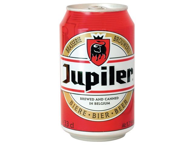 Jupiler Bier in blik