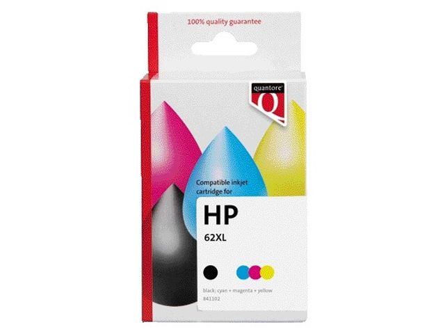 Cartouche d'encre Quantore HP N9J71AE 62XL noir + couleur ...