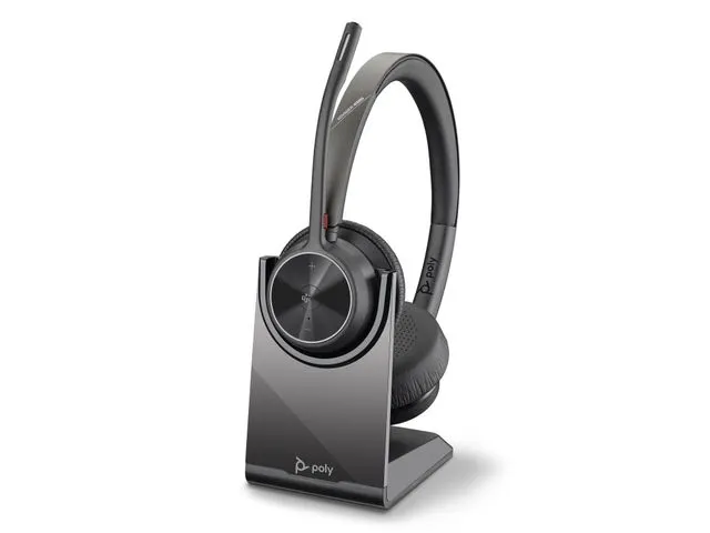 Poly Voyager 4320-M Stereo Bluetooth Headset USB-A met laadstandaard