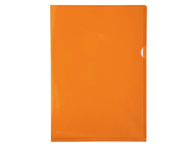 Exacompta 100 L-Mappen A4 0.13mm Gladde Pvc Oranje Sterke Kwaliteit ...