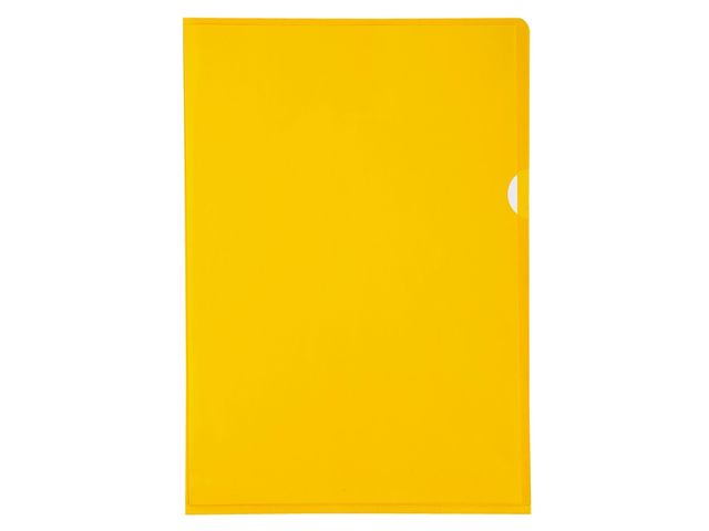 Exacompta 100 L-Mappen A4 Gladde Pvc Geel Sterke Kwaliteit 0.13mm ...