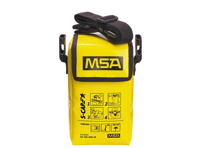 MSA S-Cap vluchtmasker in tas