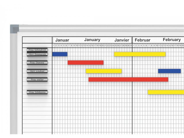 Jaarplanner MAULstandard Magnetisch 14 maanden 100x150cm