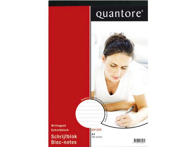 Schrijfblok Huismerk Quantore A5 Netto Lijn 60 Gram | DiscountOffice.nl