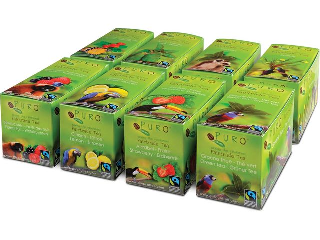 Puro Thee Fairtrade Assorti Smaken 8x25 Zakjes | DiscountOffice.nl