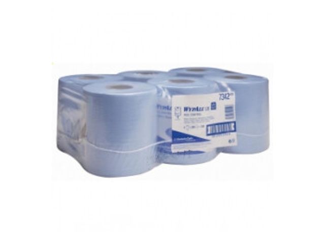 WypAll Poetsrol L10 Blauw 400vel 7492 6 rollen | DiscountOffice.nl