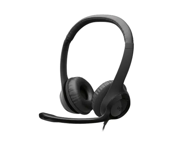 Logitech H390 USB- computerheadset USB-C 981-001576 zwart