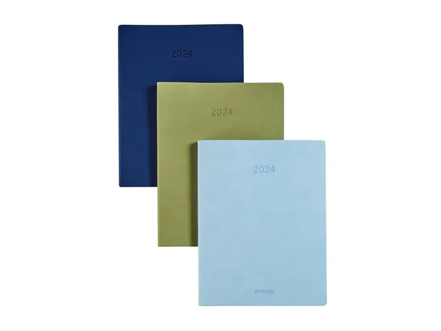 Agenda 2026 Brepols Timing Colora 7 jours/2 pages vert, bleu clair, bl