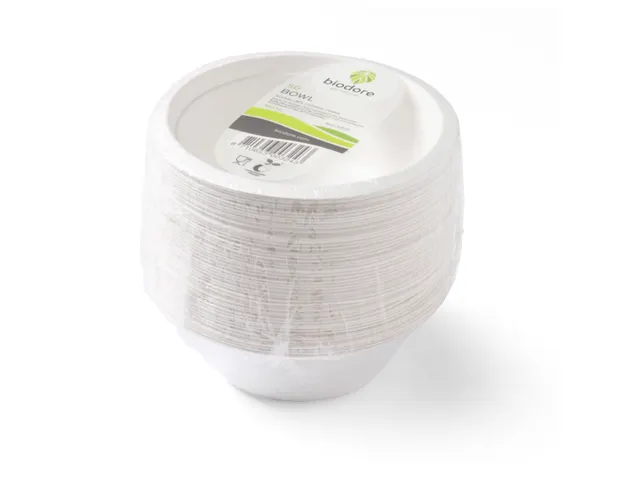 Depa Biodore Schaal Suikerriet Wit 350ml doos 10x50stuks