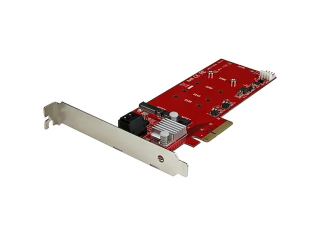 Startech.com 2x M.2 NGFF SSD RAID Controller Kaart plus 2x SATA III Ports