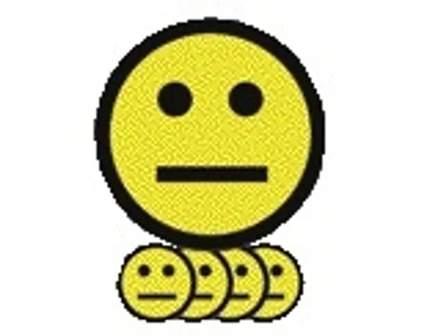 Smit Visual Aimant Smiley 75mm émotion neutre jaune 5 pièces