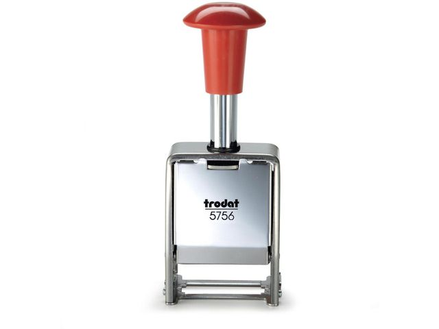 Trodat nummerstempel 5756/M, metaal, zwarte inkt | DiscountOffice.nl Trodat nummerstempel 5756/M, metaal, zwarte inkt | DiscountOffice.nl