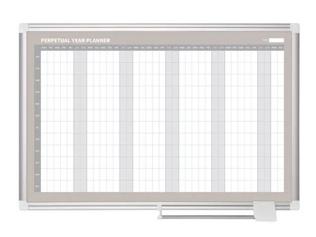 BI-OFFICE New Generation-jaarplanner, Magnetisch 60x90cm