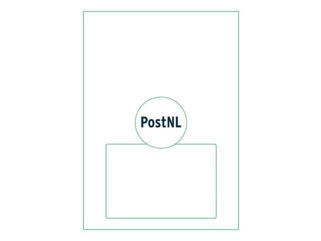 Rillprint Retourlabel POSTNL label A4 150x100mm 100 Vel | DiscountOffice.nl