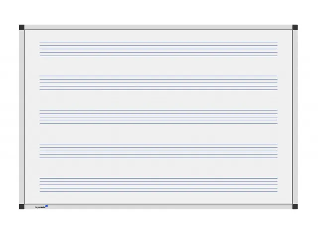 Legamaster Premium Whiteboard 90x120cm Met Notenbalk