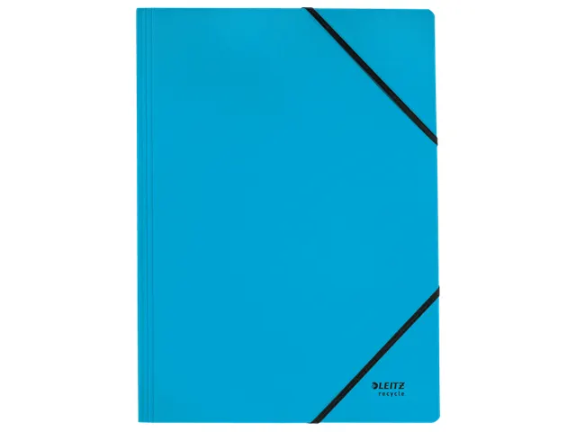 Leitz 3908 Recycle Map A4 Elastische Sluiting Karton Blauw