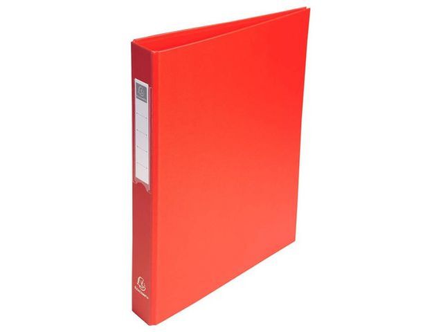 Exacompta Ringmap A4, PP, 4 ringen 25 mm, Rood | DiscountOffice.nl