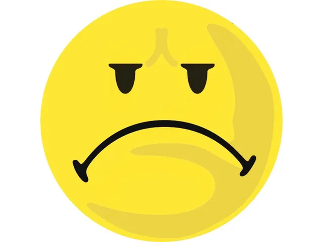 Franken Presentatiekaart rating symbool Smiley negatief.