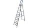 DiscountOffice Ladder Aluminium Bordes H 2 80M 12Treden Incl. Bordes ...