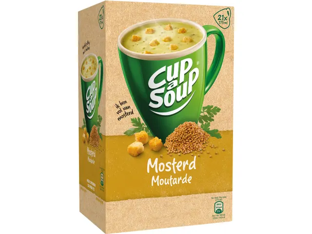Cup-a-Soup mosterd, pak van 21 zakjes