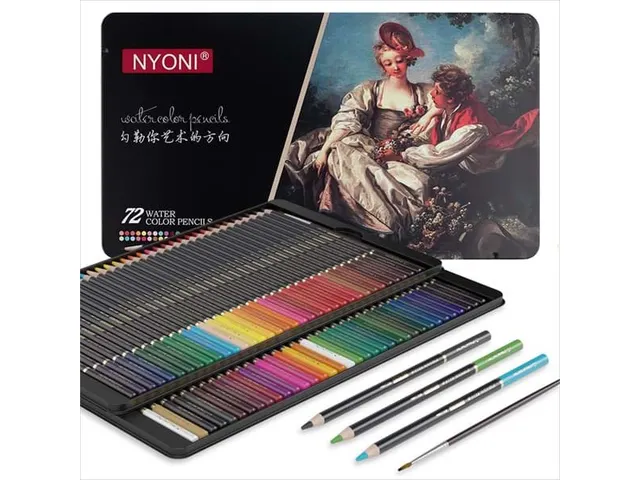 Acropaq Aquarelpotloden Waterverf kleurpotloden 72 Aquarelpotloden