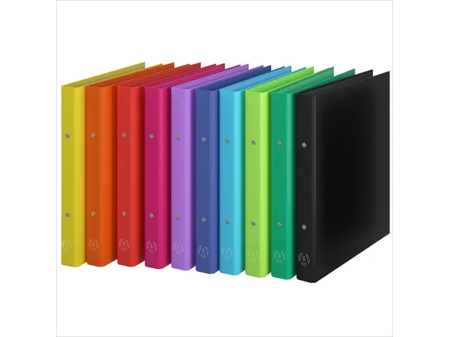 Exacompta 10x A4 Ringmap met 2 ringen van 30mm in vrolijke kleuren