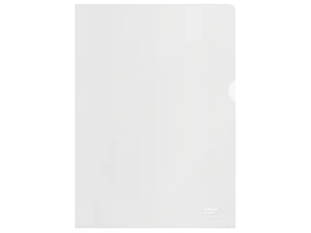 Insteekmap L-map Esselte A4 100% gerecycled PP transparant mat 0.10mm