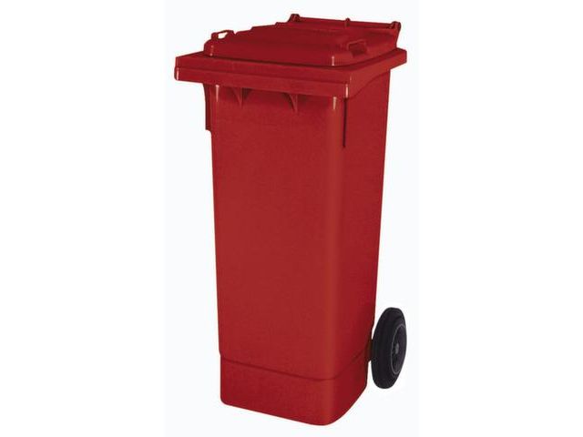 DiscountOffice Vuilcontainer PE 80 liter HxBxD 930x448x530mm met wielen ...