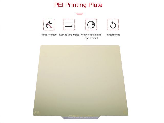 Creality PEI print plaat kit 235x235x2mm frosted | DiscountOffice.nl