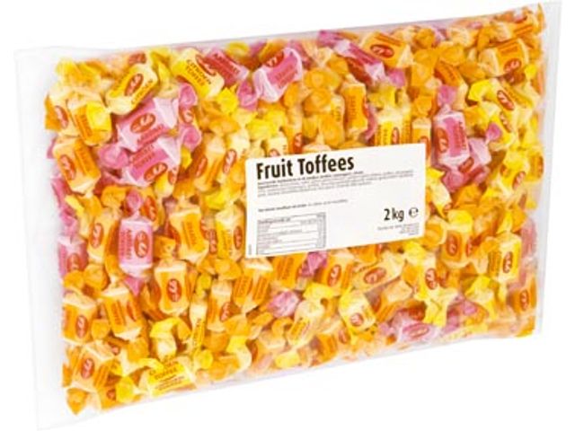 Van Melle Fruit toffees, zak van 2 kg | DiscountOffice.nl
