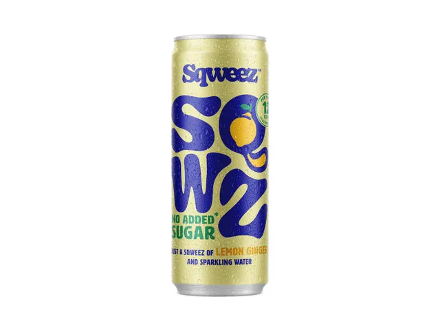 Sqwz Frisdrank Lemon Ginger BIO Blik 25CL Pak van 12 Stuks