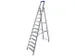 Krause Ladder Aluminium Bordes H 2 80M 12Treden Incl. Bordes