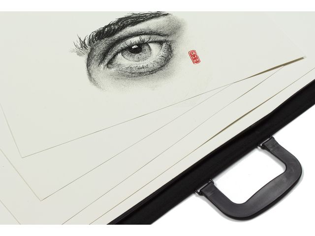 Tekenmap Kangaro A3 zwart met handvat | DiscountOffice.be